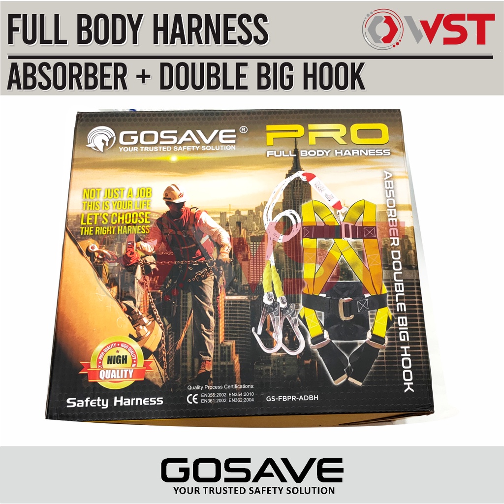 Jual Gosave Full Body Harness PRO Absorber Double Big Hook Ikat Dada | Shopee Indonesia
