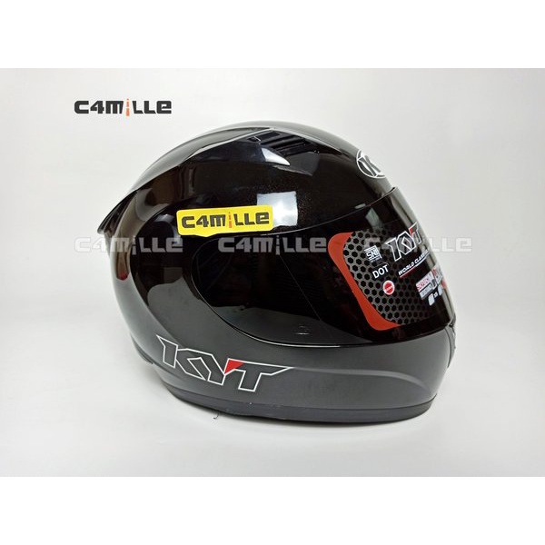 Jual Helm Kyt R10 R 10 Solid Black Full Face | Shopee Indonesia