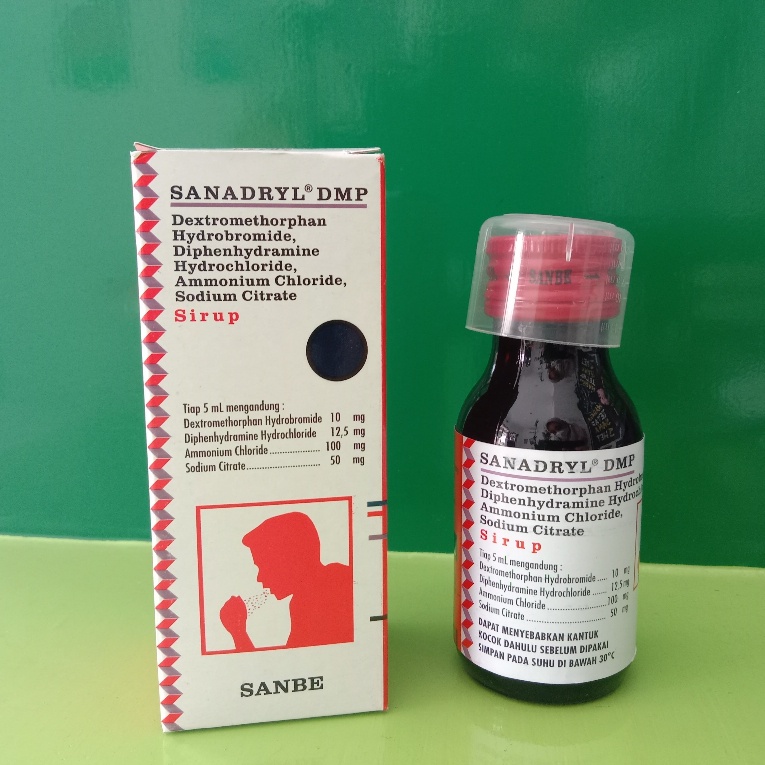 Jual Obat Batuk Sanadryl DMP 120 ml dan 60 ml | Shopee Indonesia