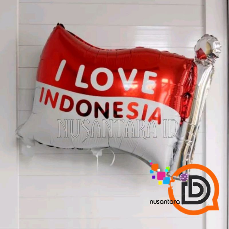 Jual Balon foil bendera merah putih jumbo / Balon foil HUT RI / balon ...