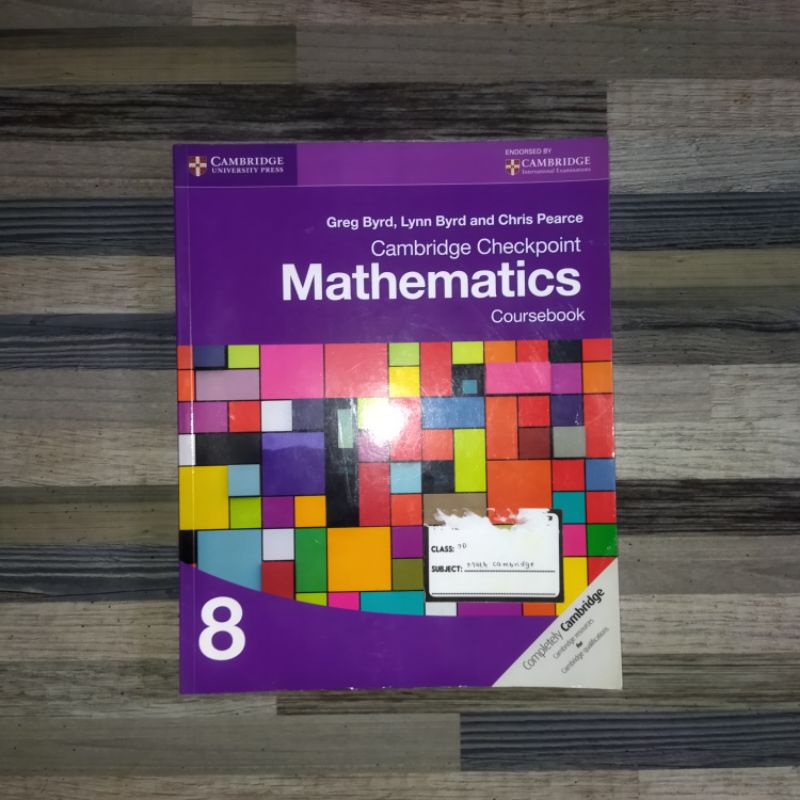 Jual CAMBRIDGE CHECKPOINT MATHEMATICS COURSEBOOK 8 | Shopee Indonesia