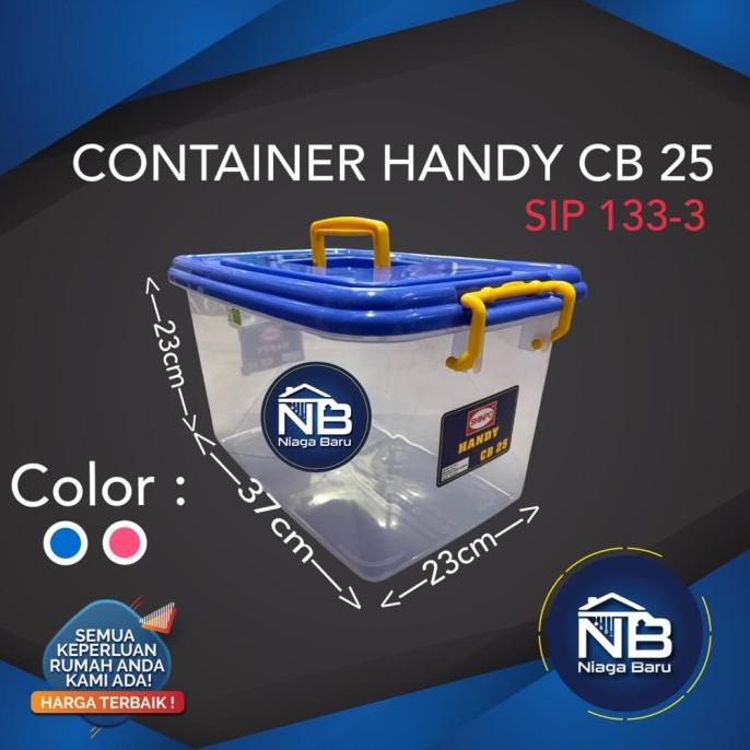Jual 7.7 Sale Shinpo Sip 133-3 Handy Container Box Dgn Handle Cb 25 ...