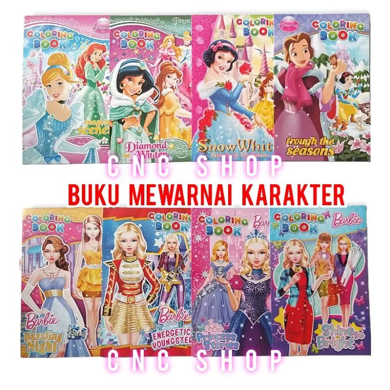 Jual Buku Mewarnai Princess Pony Berbie HK Frozen Souvenir Ultah Anak Murah | Shopee Indonesia
