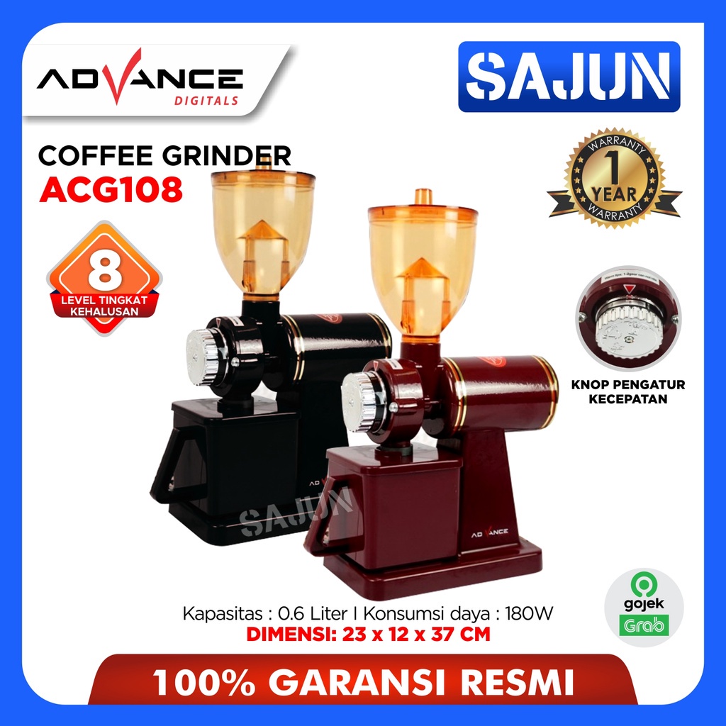Jual Advance Coffee Mill Grinder ACG-108 Mesin Giling Kopi Elektrik ACG108 | Shopee Indonesia