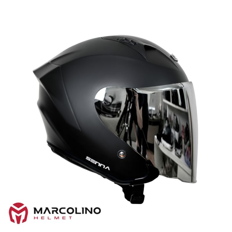 Jual Helm Marcolino Senna Edition Black Doff SNI | Shopee Indonesia