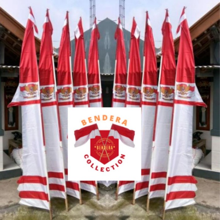 Jual Umbul Umbul Rempel Umbul Umbul Jumbo Bendera Merah Putih Tantinseller | Shopee Indonesia