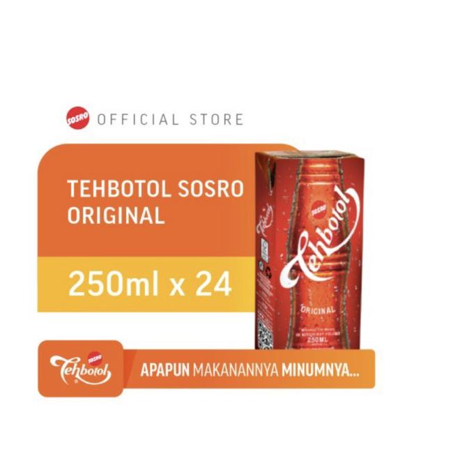 Jual Teh Botol Sosro Kotak 250 ml (1 karton isi 24 pcs) | Shopee Indonesia
