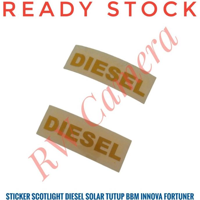 Jual Sticker Scotlight Diesel Tutup Tangki Bbm Solar Innova Reborn ...