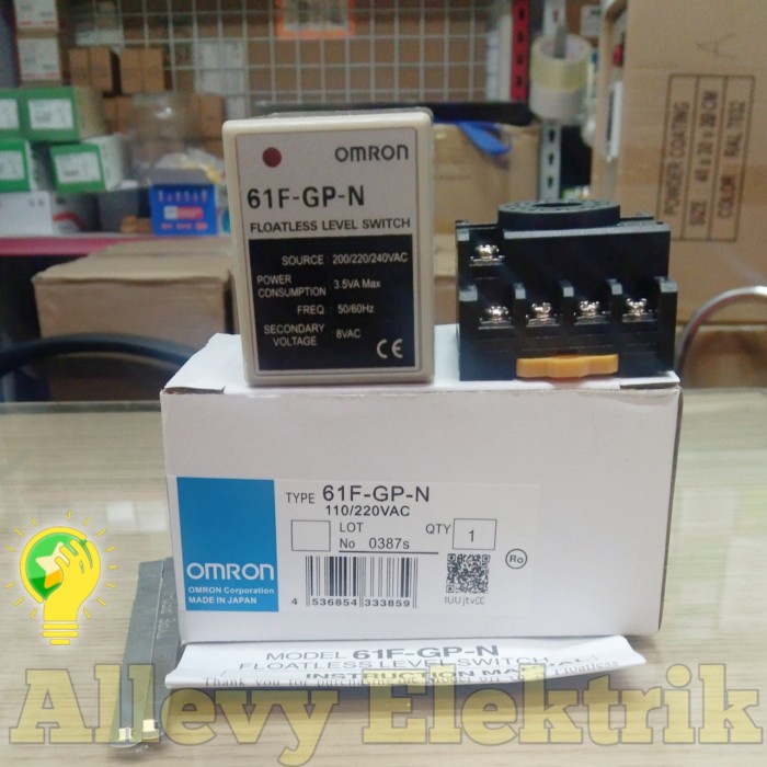 Jual Floatless Level Switch WLC Omron 61F-GP-N 220VAC + Socket | Shopee Indonesia