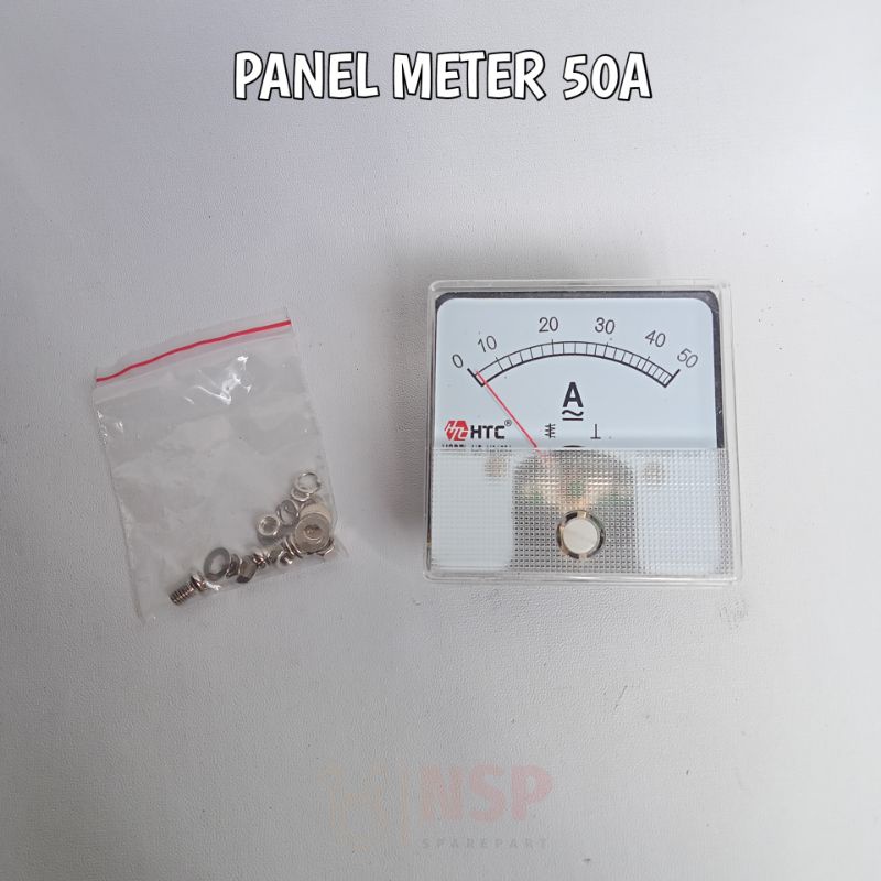 Jual Panel Meter Pengukur Ammeter AC DC 50A Wattmeter Multitester Volt ...
