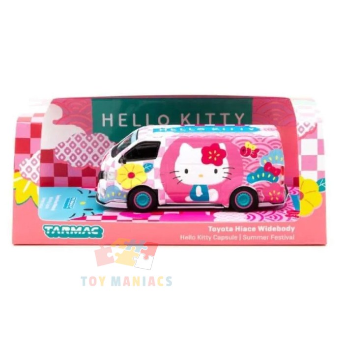 Jual TARMAC WORKS TOYOTA HIACE WIDEBODY VAN RHD PINK "HELLO KITTY" 1/64 ...