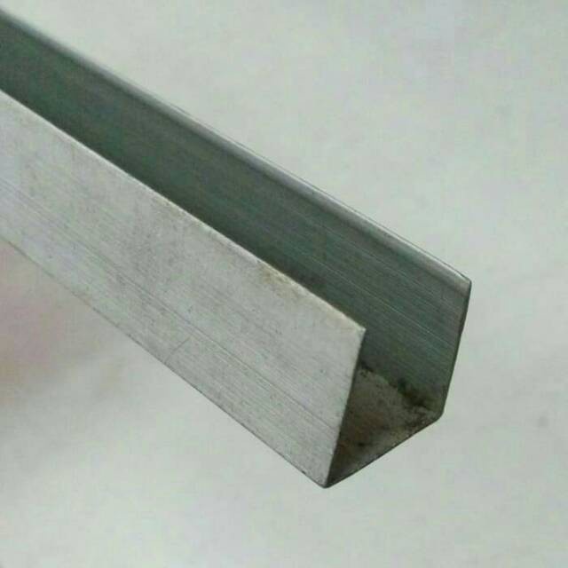 Jual List U Alumunium 1cm x 1cm x 6m | Shopee Indonesia