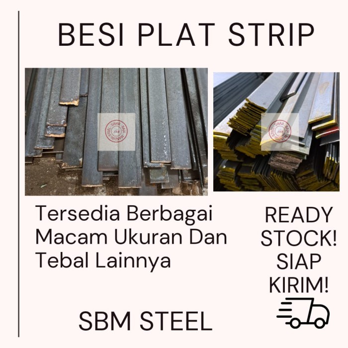 Jual Besi Plat Strip Lebar 2,4Cm Tebal 2mm Panjang 40 Cm | Shopee Indonesia
