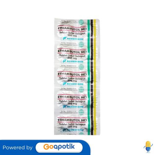Jual ETHAMBUTOL BERNOFARM 500 MG STRIP 10 TABLET | Shopee Indonesia
