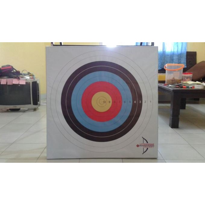 Jual Bantalan Target Busur Panahan 80cm dan Papan Stand Besi | Shopee ...