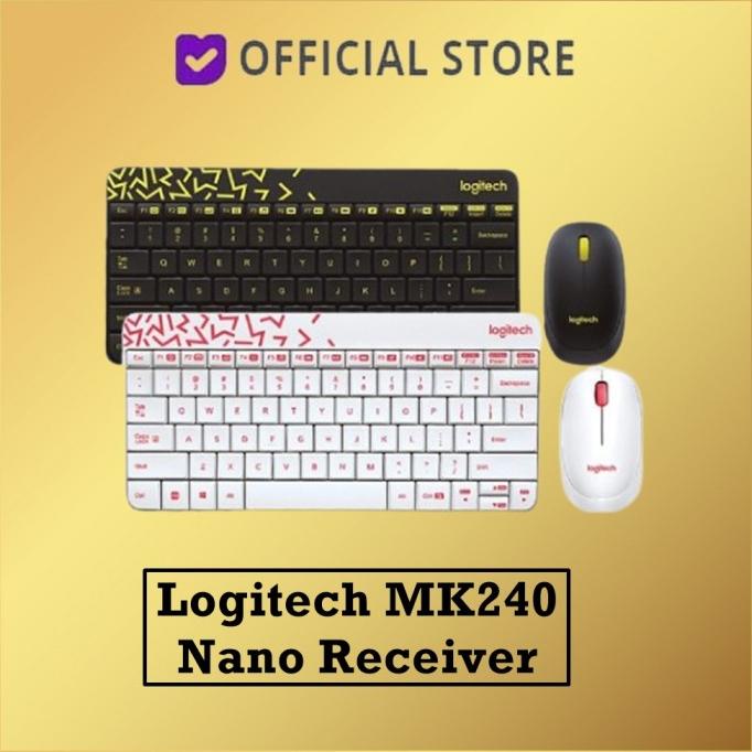 Jual Logitech Wireless Mouse Keyboard MK240 / Combo / MK 240 nano ...