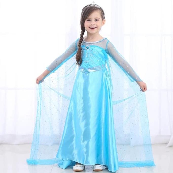 Jual Baju Elsa Frozen Anak / Baju Elsa Frozen Biru Glamour Princess ...
