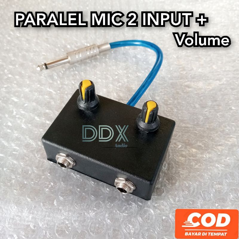 Jual PARAREL MIC DENGAN VOLUME / PENAMBAH INPUT MIC / CONVERTER MIC ...