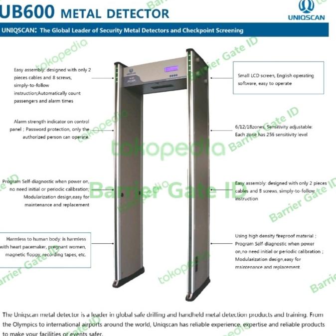 Jual Pintu Walkthrough Walk through Metal Detector 18 Zone Free ...