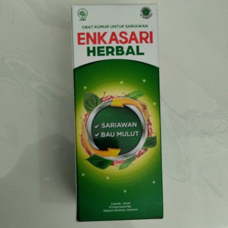 Jual Enkasari Herbal Syrup 120ml / Obat Kumur Sariawan | Shopee Indonesia