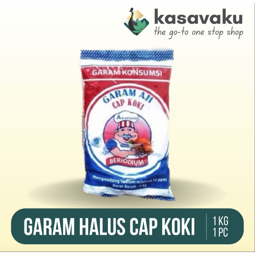 Jual Garam halus cap koki kemasan 1 kg | Shopee Indonesia