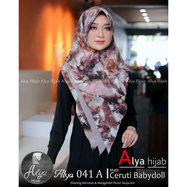 Jual Jilbab Khimar Instan Simple Alya 041 Ori Alya Hijab | Shopee Indonesia