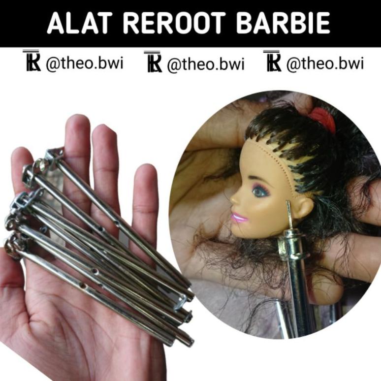 Jual ALAT REROOT RAMBUT BONEKA BARBIE +, JARUM TUSUK | THEO R | Shopee ...