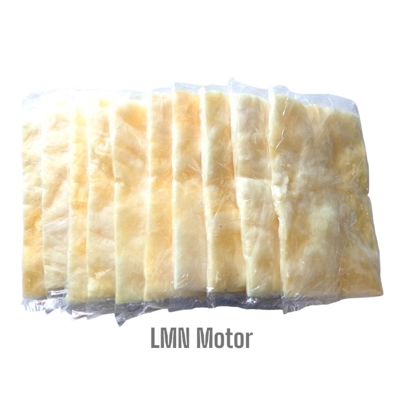 Jual (10 pcs) grosir glasswool gaswool peredam saringan knalpot kuning ...