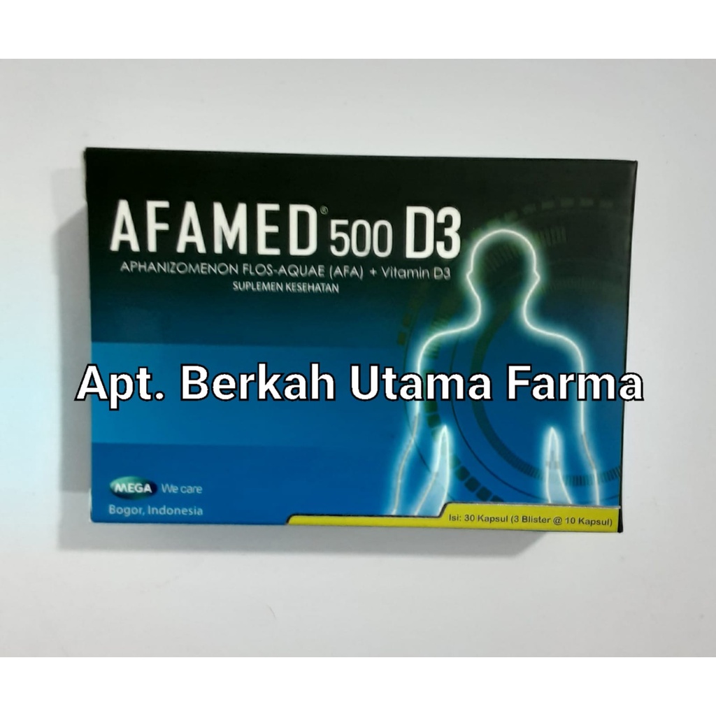 Jual Afamed 500 D3 Box isi 30 kapsul | Shopee Indonesia