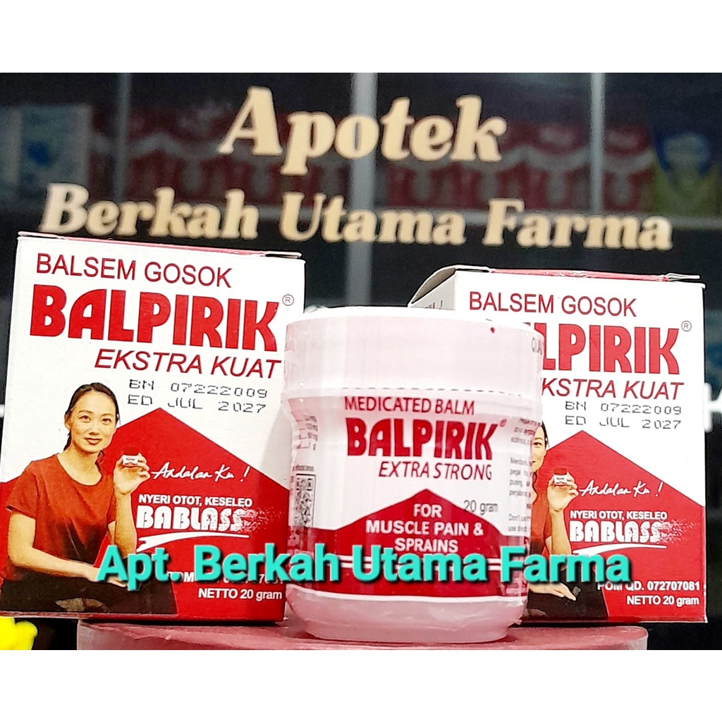 Jual Balsem Balpirik extra kuat Merah 20 gr - Balsem gosok untuk nyeri ...
