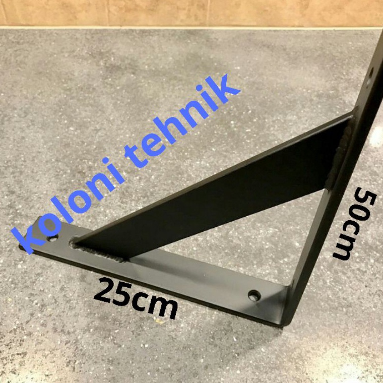 Jual `YYE siku besi rak dinding bracket ambalan kayu kokoh tatakan ...