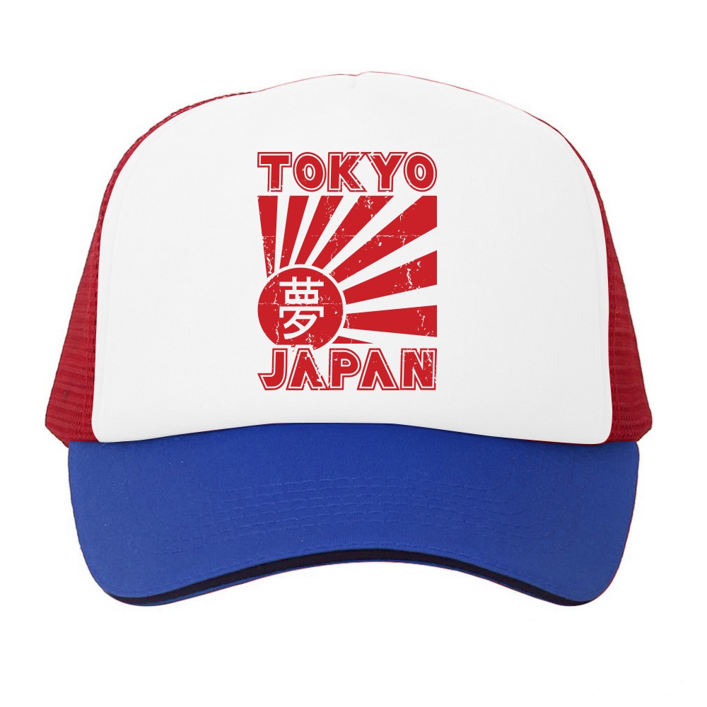 Jual Topi Trucker Premium CAMOE Tokyo Japan Rising Sun Flag | Shopee ...