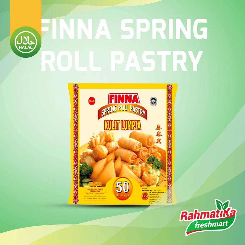 Jual Finna Spring Roll Pastry Kulit Lumpia Serbaguna 125mm 50 Sheet ...