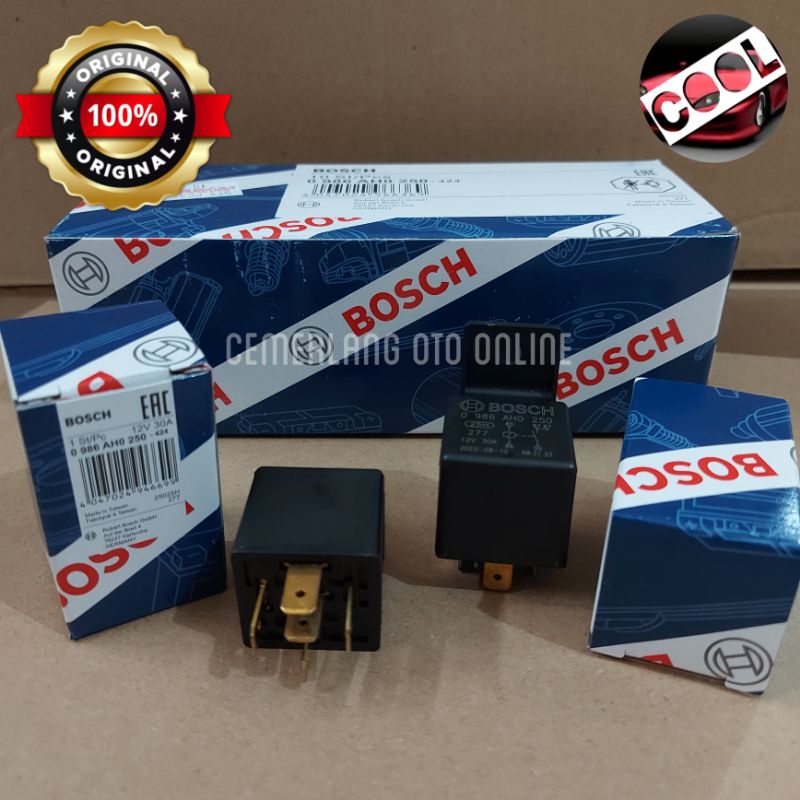 Jual RELAY 12 Volt 5 Pin 30A merk BOSCH | Shopee Indonesia