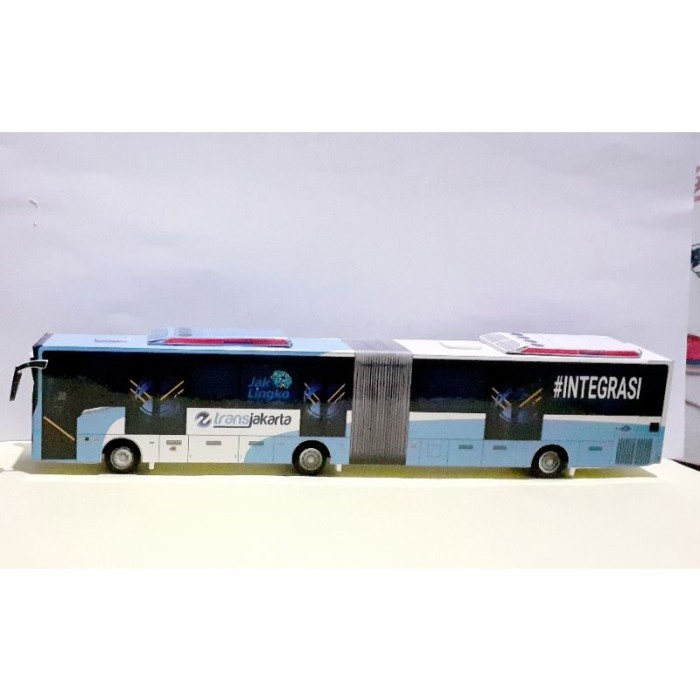 Jual MUST HAVE!! ORIGINAL MINIATUR PAPERCRAFT BUS TRANSJAKARTA GANDENG ...