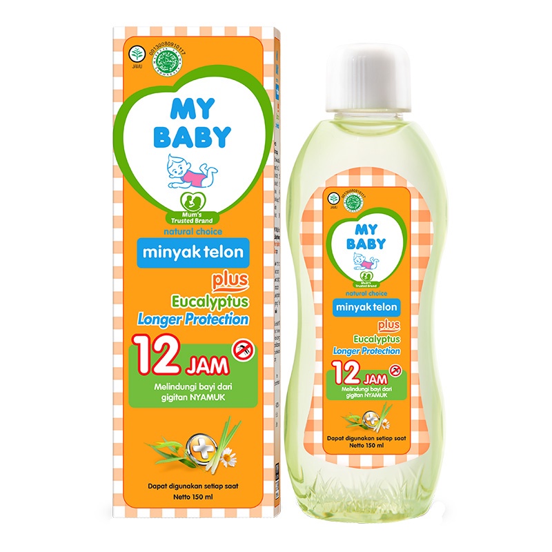 Jual My Baby Minyak Telon Plus Eucalyptus Perlindungan Lebih Lama 150 ml | Shopee Indonesia