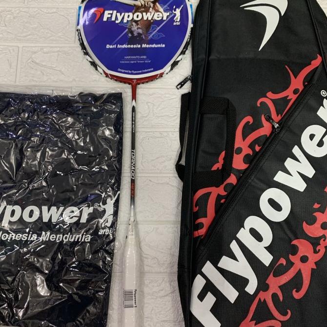 Jual Raket Badminton FLYPOWER TORNADO 900 +tas+kaos ORIGINAL | Shopee ...