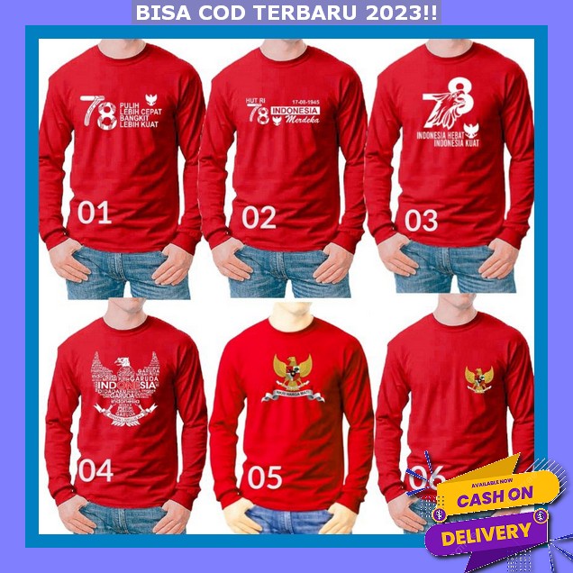 Jual Baju Kaoss Merah Putih Bj Ksos Kemerdekaan Kaos Kemeredekaan Tshirt Garuda Indonesia Viral ...