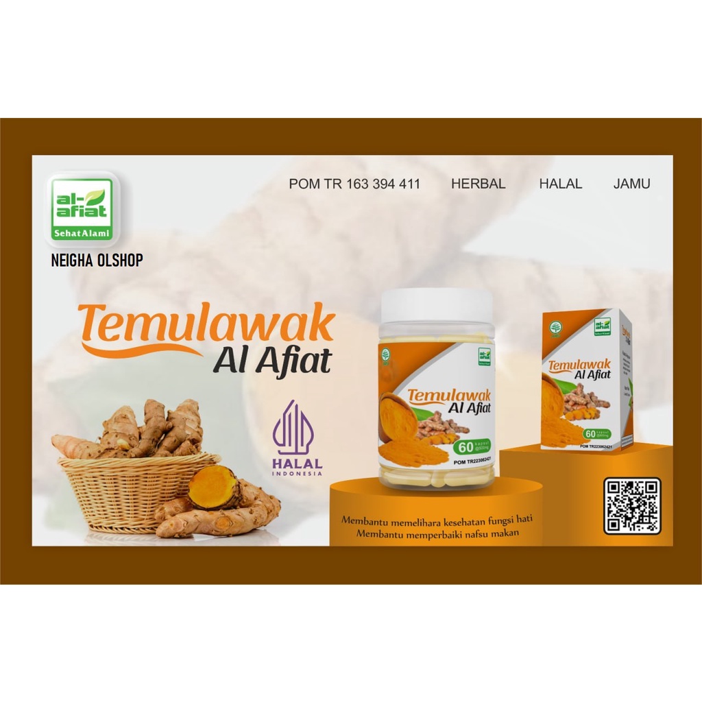 Jual Kapsul TEMULAWAK Al Afiat Herbal Untuk Menjaga Kesehatan Fungsi ...