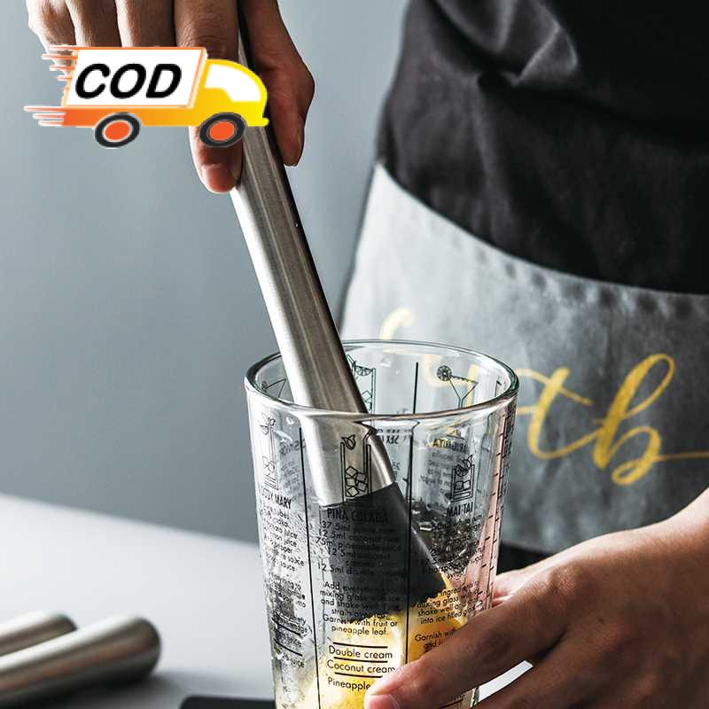 Jual Muddler Cocktail Stainless 22cm Penghancur Pemeras Buah Mocktail ...
