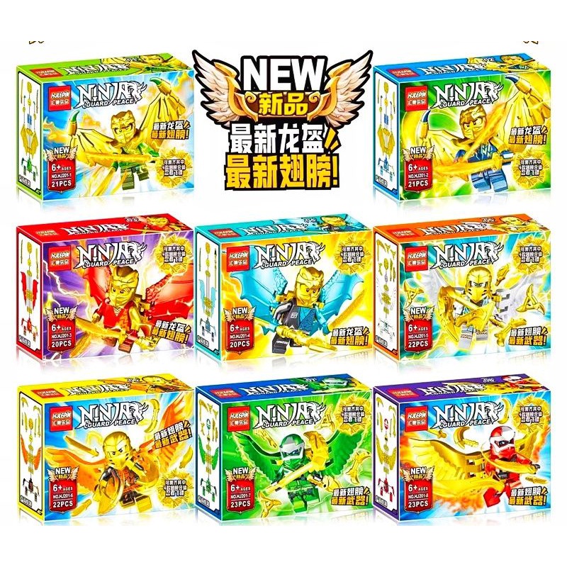 Jual Mainan ninjago crystalized sayap 3D full color ABS Plastik lengkap ...