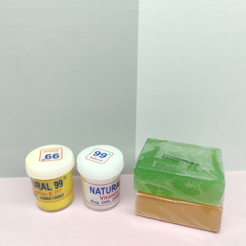 Jual PAKET CREAM NATURAL 99 PLASTIK 3in1 (cream siang , malam + sabun ...