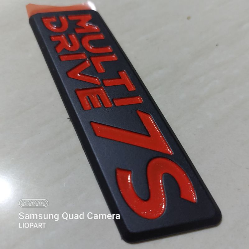 Jual logo emblem tulisan MULTI DRIVE 7S hitam dop | Shopee Indonesia