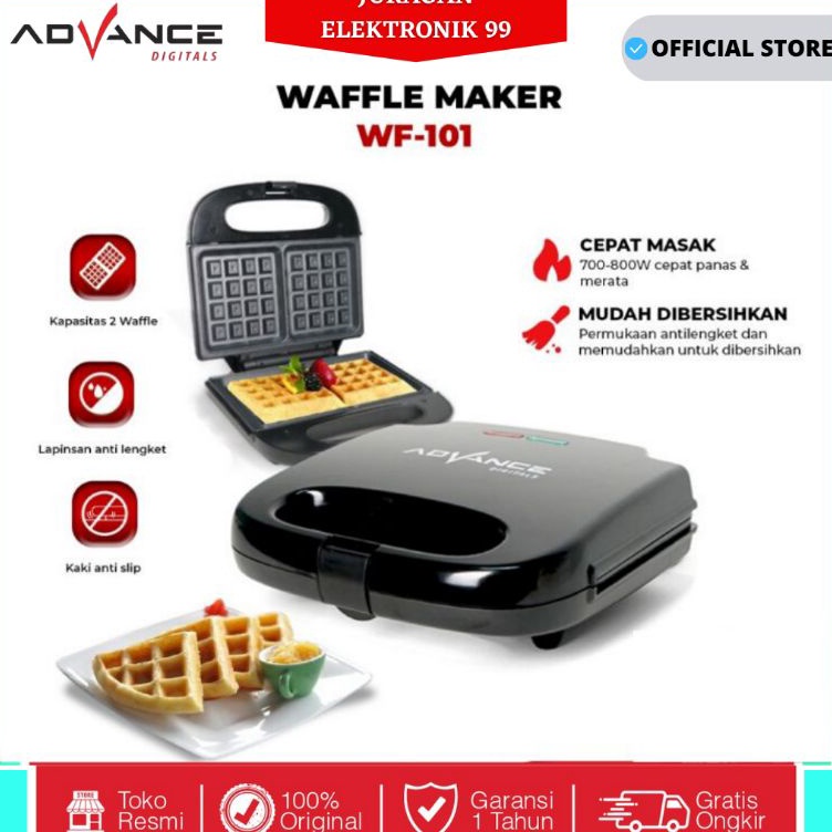Jual _ READY STOCK WAFFLE MAKER PEMANGGANG ROTI WAFFLE 2 LAPIS WF-101 ...