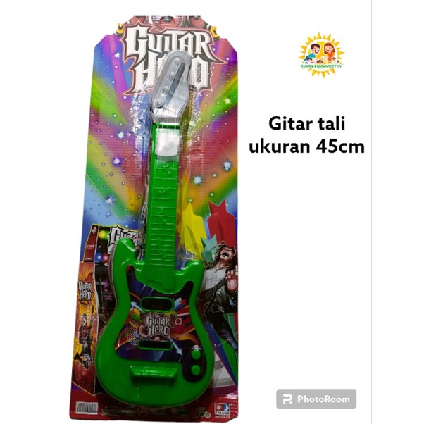 Jual Mainan Edukasi Gitar BESAR Ukuran 44cm lengkap Tali dan Petikan ...