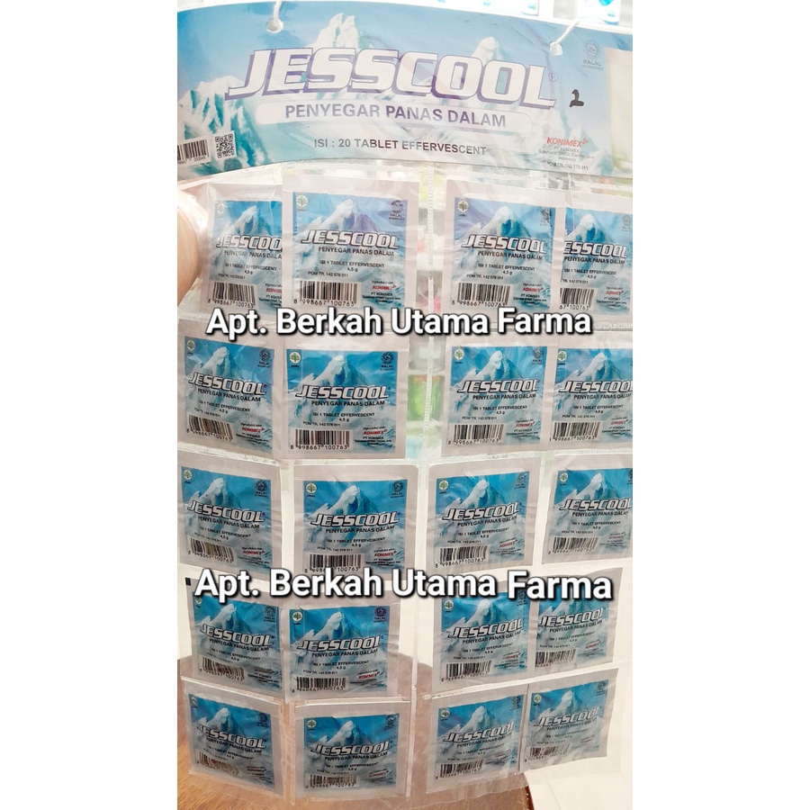 Jual Jesscool Effervescent Renteng isi 20 Tablet | Shopee Indonesia