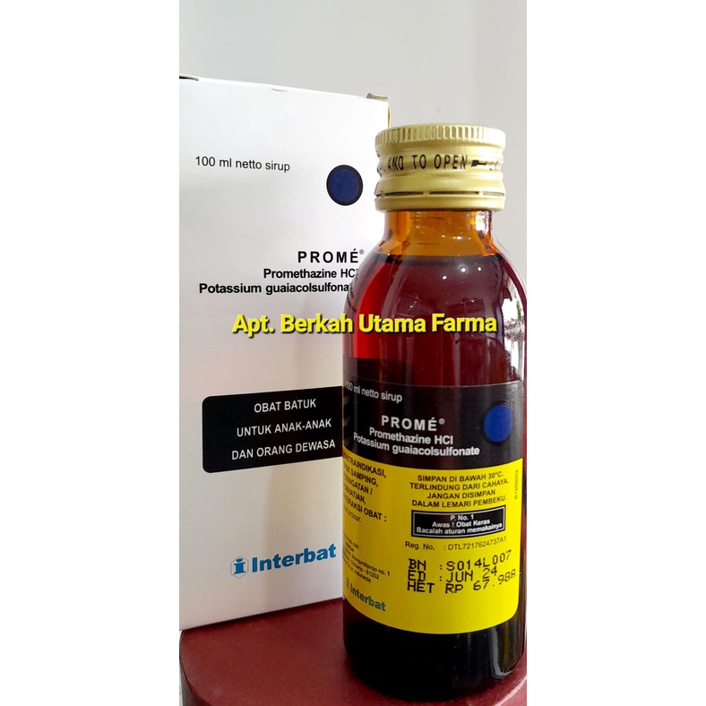 Jual Prome Syr Sirup 100 Ml - Batuk, bronkitis, batuk rejan | Shopee ...