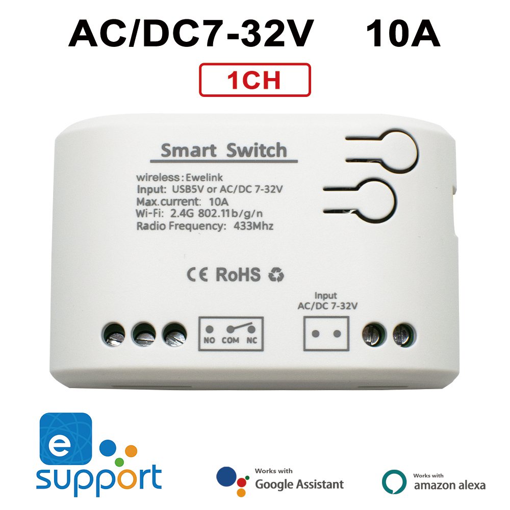 Jual 1CH eWelink Smart Relay Module Home Automation DC 7-32V AC 85-250V ...