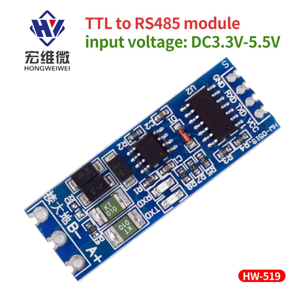 Jual MCU TTL To RS485 Module 485 To Serial Port UART Level Mutual Conversion Hardware Automatic ...