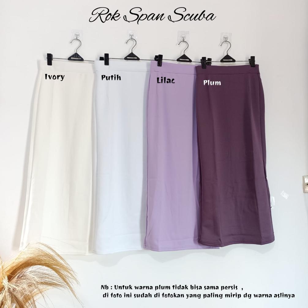 Jual Cod - Rok span scuba Panjang Rok Kerja Wanita Formal Magang Kantor ...